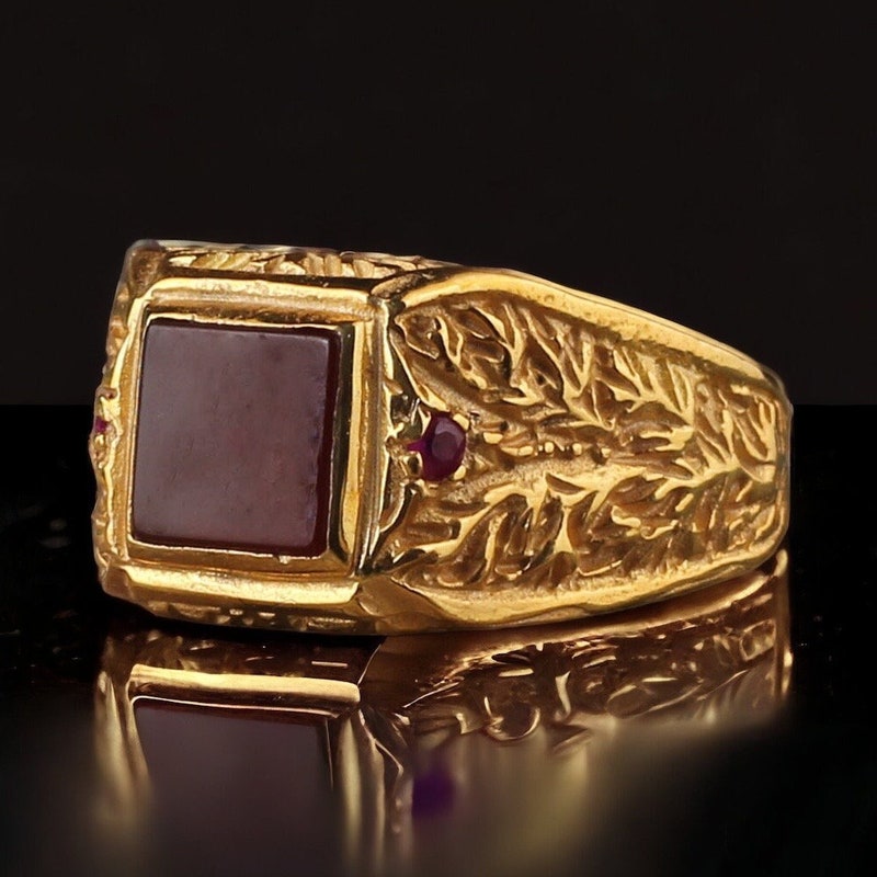 Mens Gold Rings With Stones - Etsy