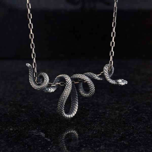 Snake Necklace - Etsy
