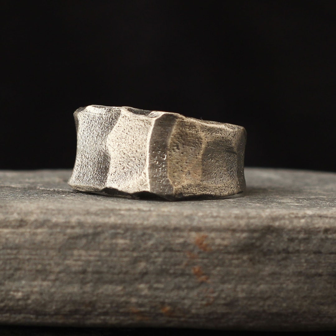 Handmade Hammered Ring, Men Ring, Mens Ring, Unique Ring for Man ...