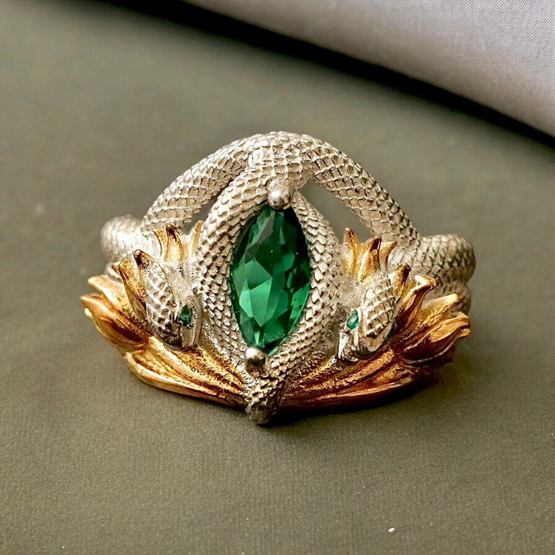 10k Gold Barahir Ring, Two Serpents Wedding Ring, Middle Earth Lover ...