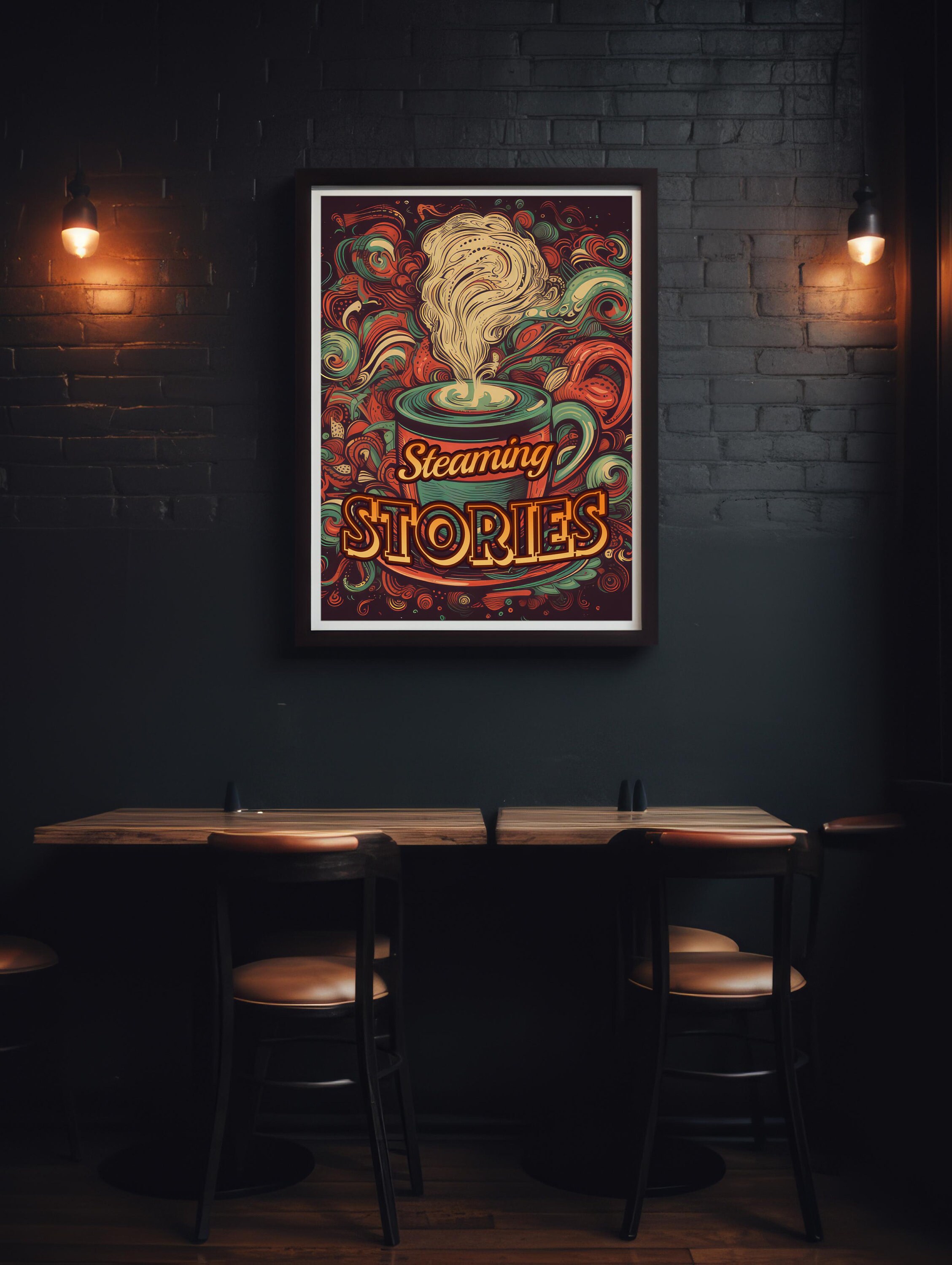 Coffee Poster, Modern Quote Print, Printable Wall Art, Vintage Poster ...