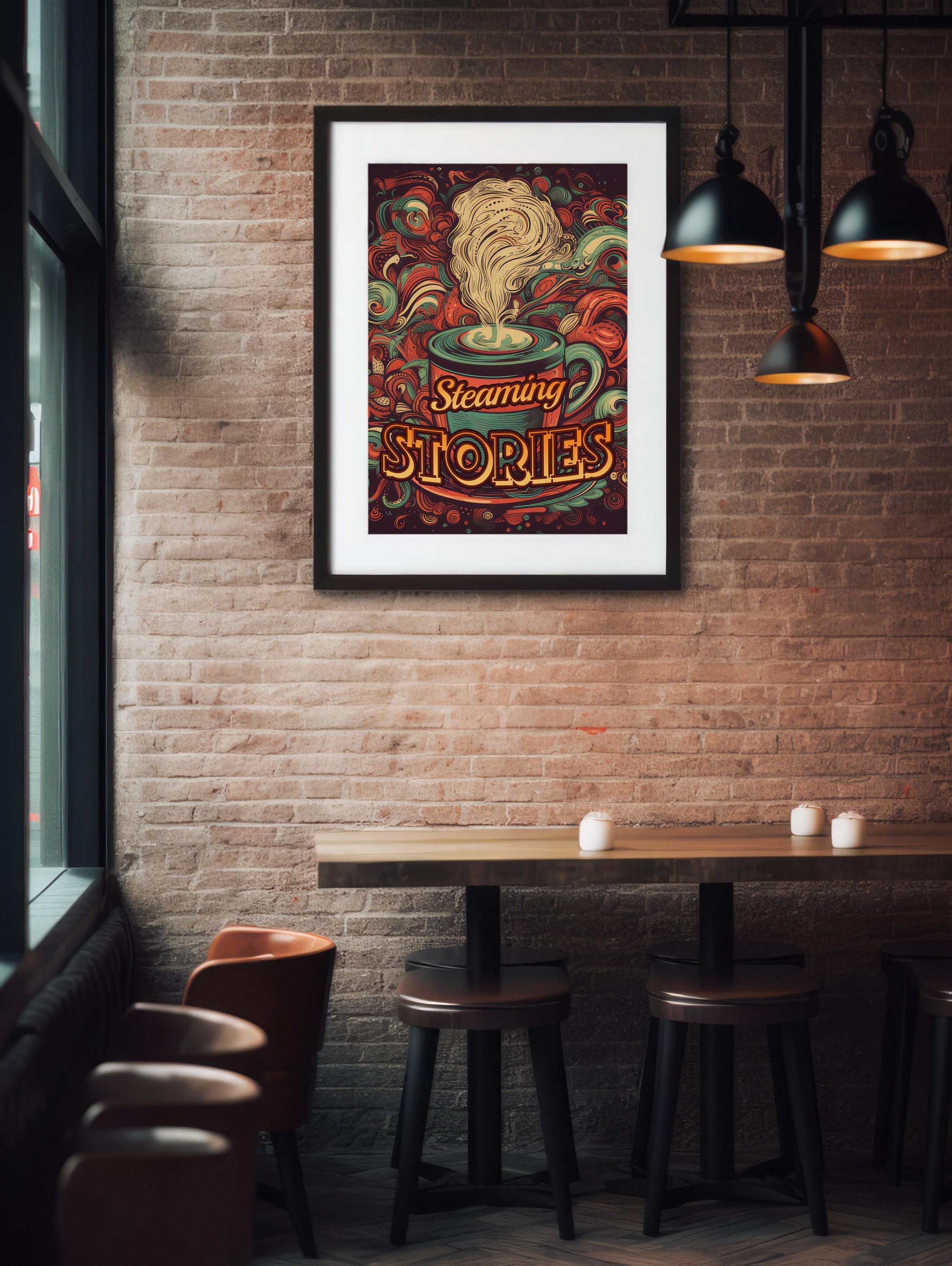 Coffee Poster, Modern Quote Print, Printable Wall Art, Vintage Poster ...