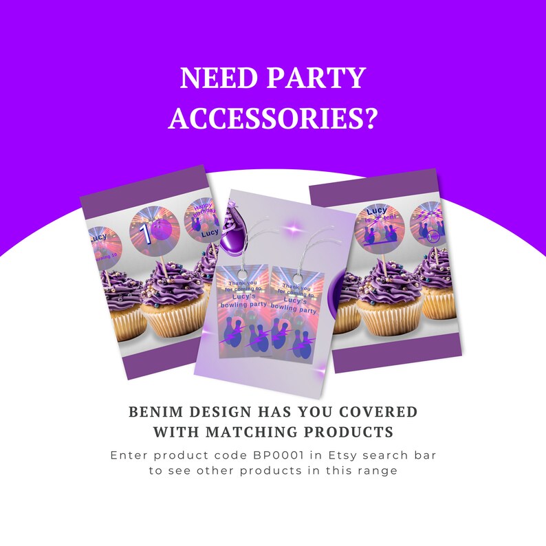 Bowling 10th Birthday Invitation INSTANT DOWNLOAD, Invites Girls Tenth ...