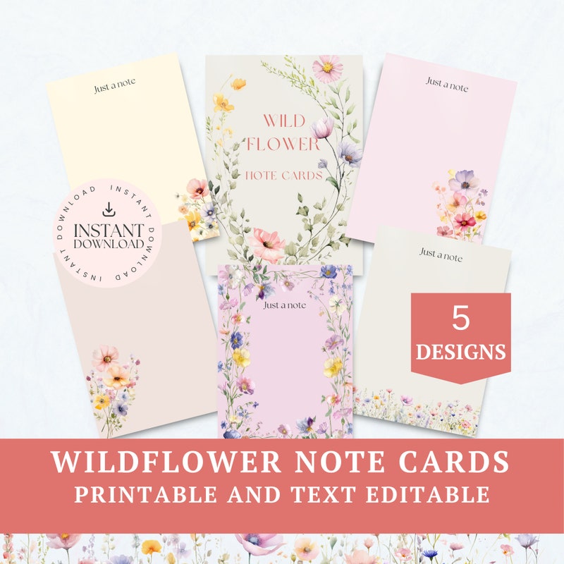 Flower Notecards - Etsy
