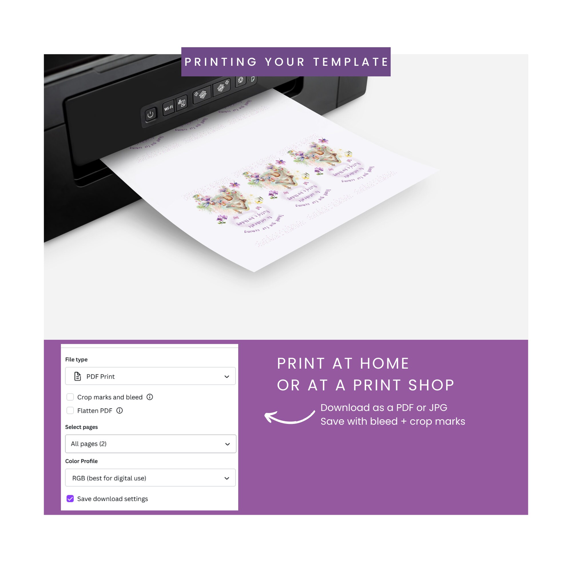 Fairy 5th Birthday Thank You Tag INSTANT DOWNLOAD, Favor Labels, Girls ...