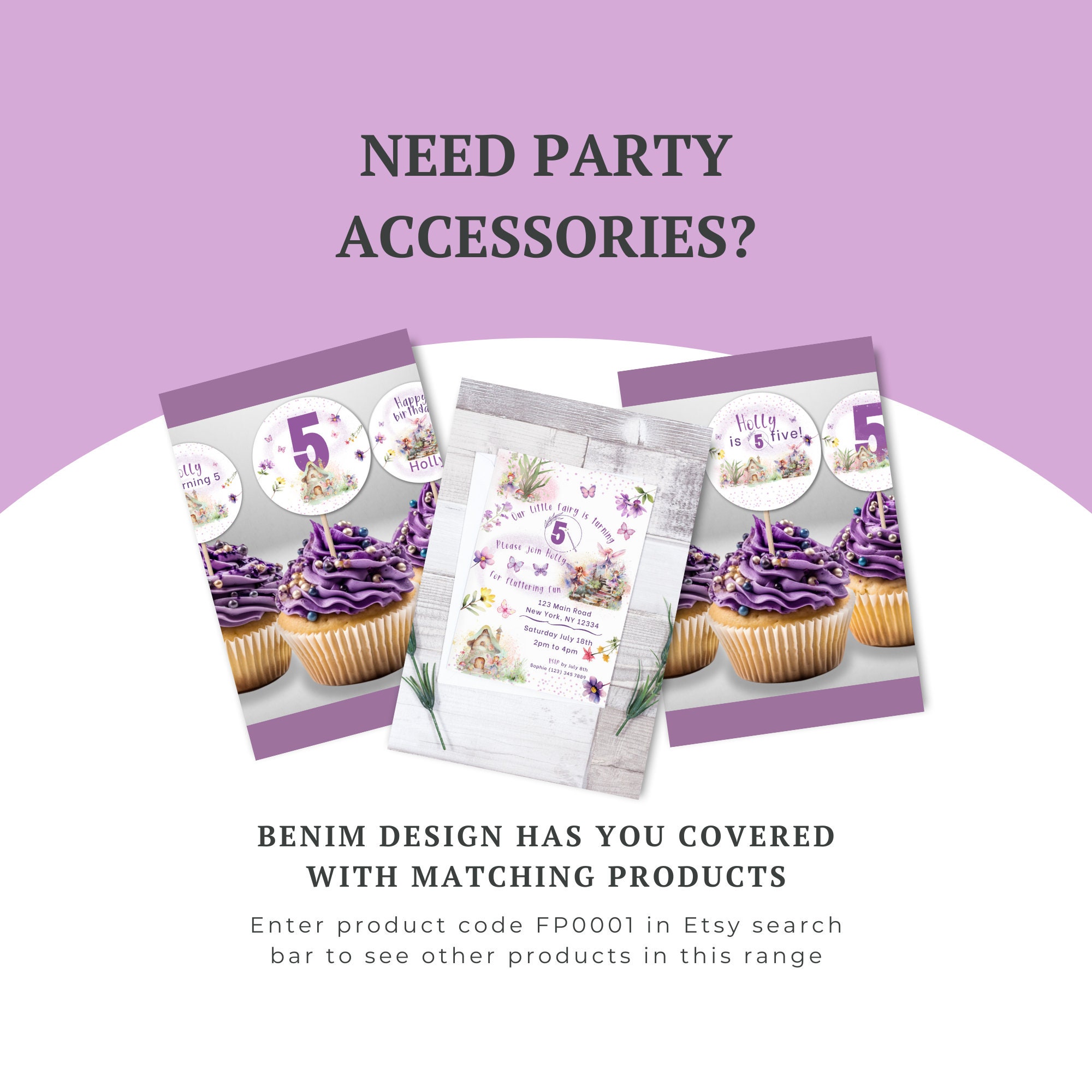 Fairy 5th Birthday Thank You Tag INSTANT DOWNLOAD, Favor Labels, Girls ...