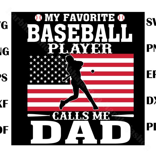 My Favorite Baseball Player Calls Me Grandma Svg Etsy