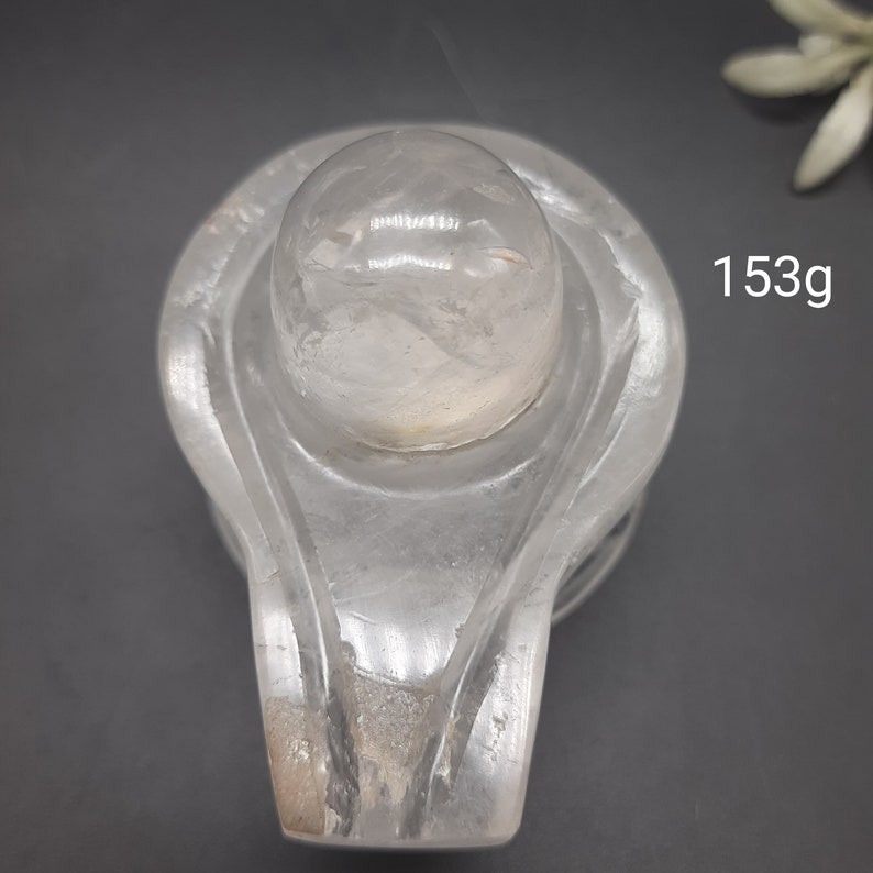 Natural Sphatik Shivling - Clear Quartz Crystal Shiva Lingam for ...