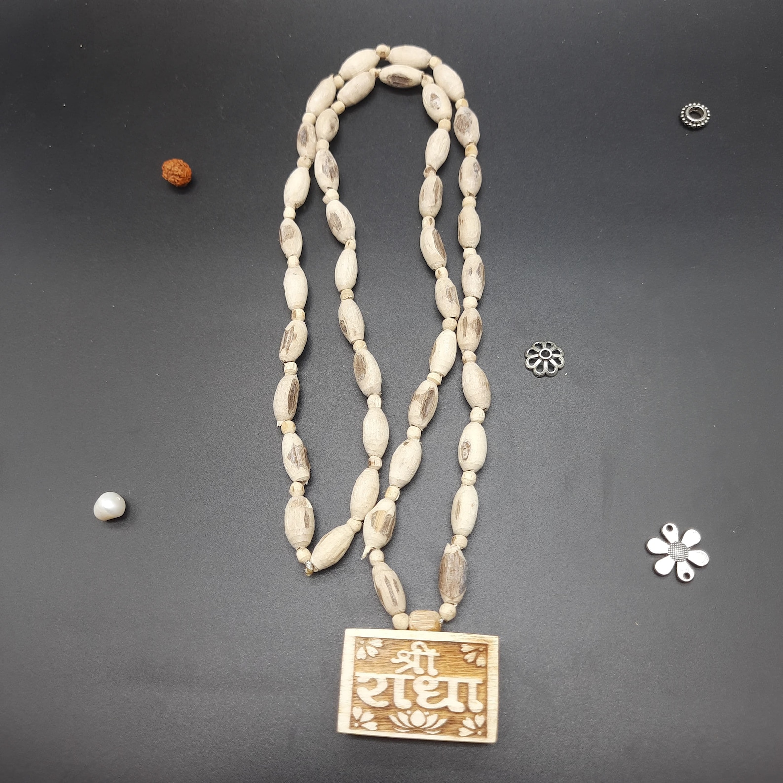 Handcrafted Sacred Tulsi Mala | Natural Tulsi Wood Beads | Spiritual ...