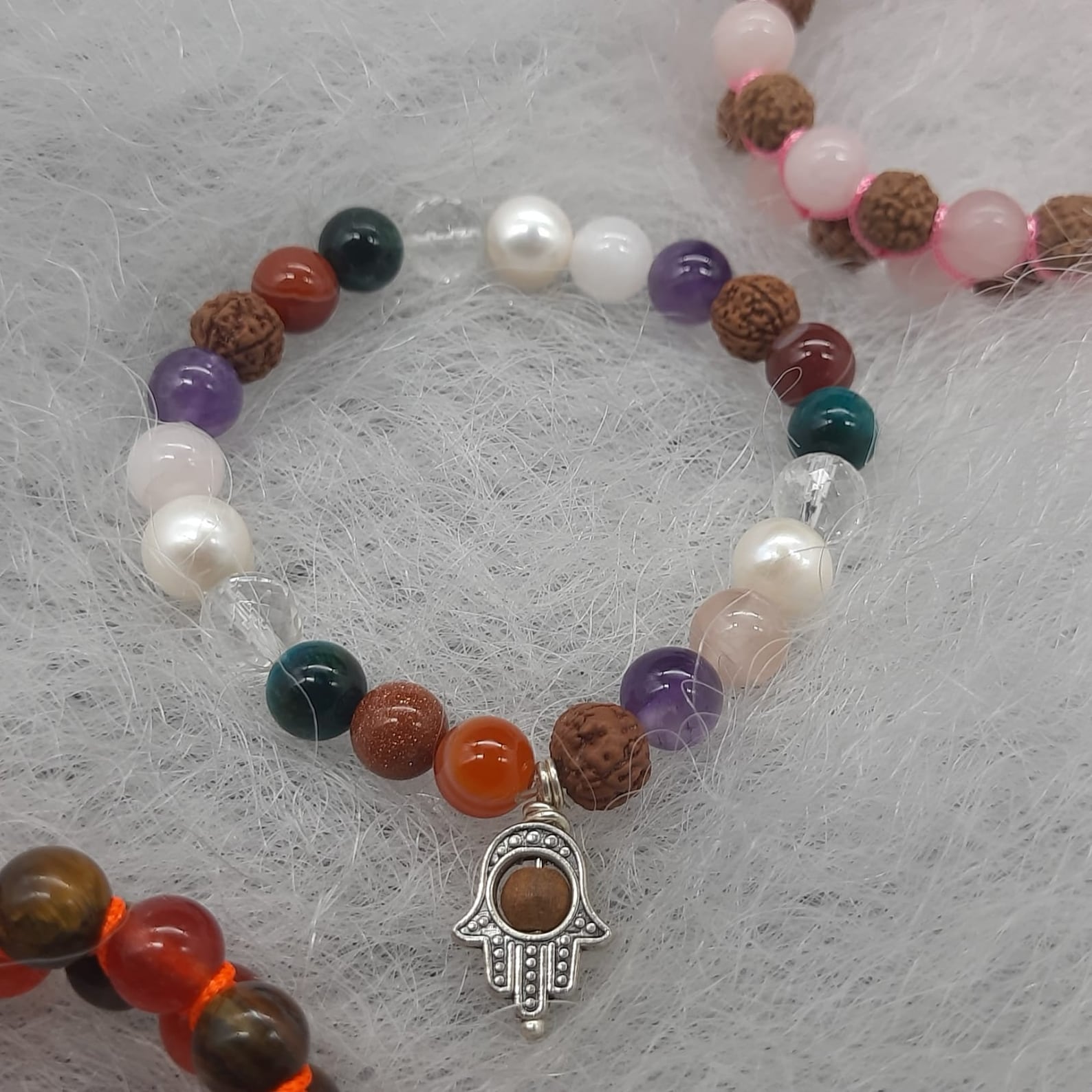 Navratna Bracelet 8mm • Authentic 9 Gemstones for Navgraha Shanti ...