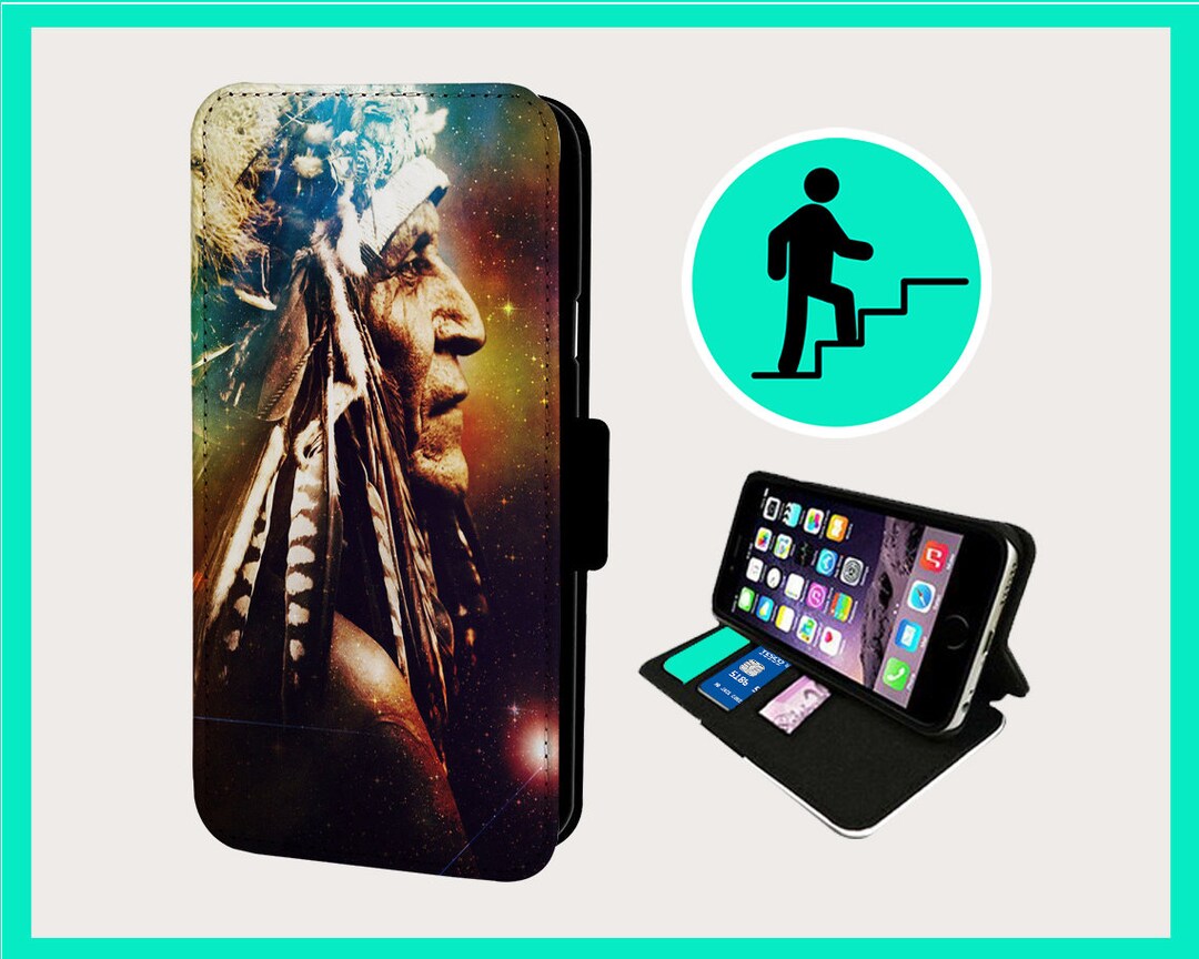 INDIAN TRIBE NEBUALA - Flip Phone Case Iphone/samsung Vegan Faux ...