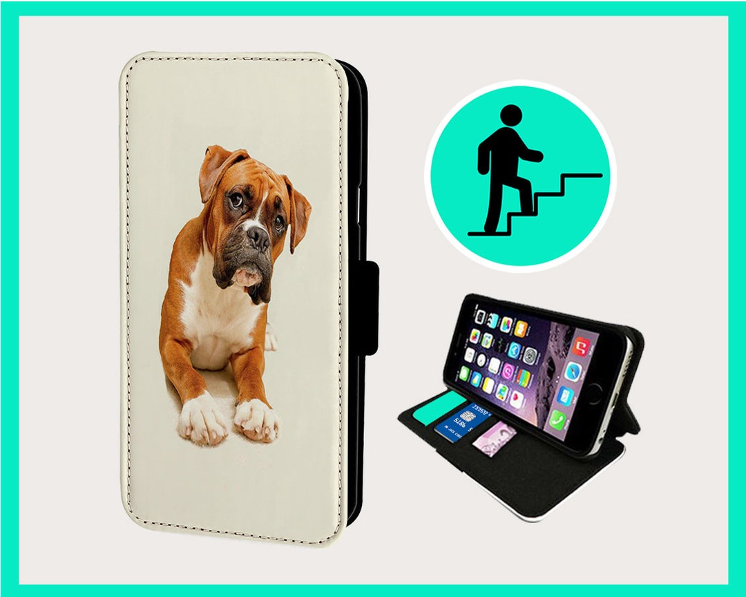 BOXER DOG CUTEST Ever - Flip Phone Case Iphone/samsung Vegan Faux ...