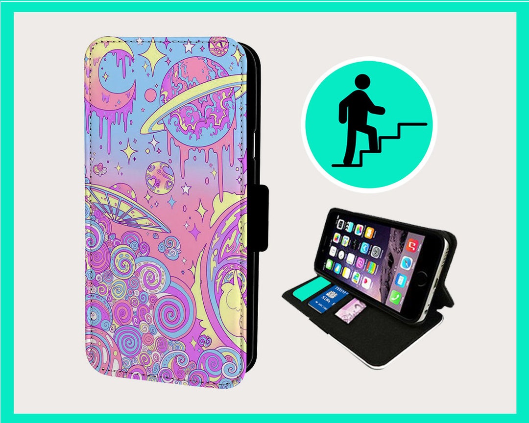 COSMIC SPACE CARTOON - Flip Phone Case Iphone/samsung Vegan Faux ...