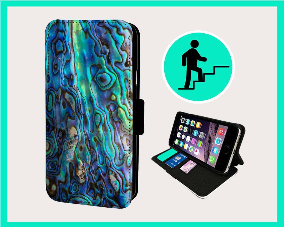 BEAUTIFUL ABALONE SHELL - Flip Phone Case Iphone/samsung Vegan Faux ...