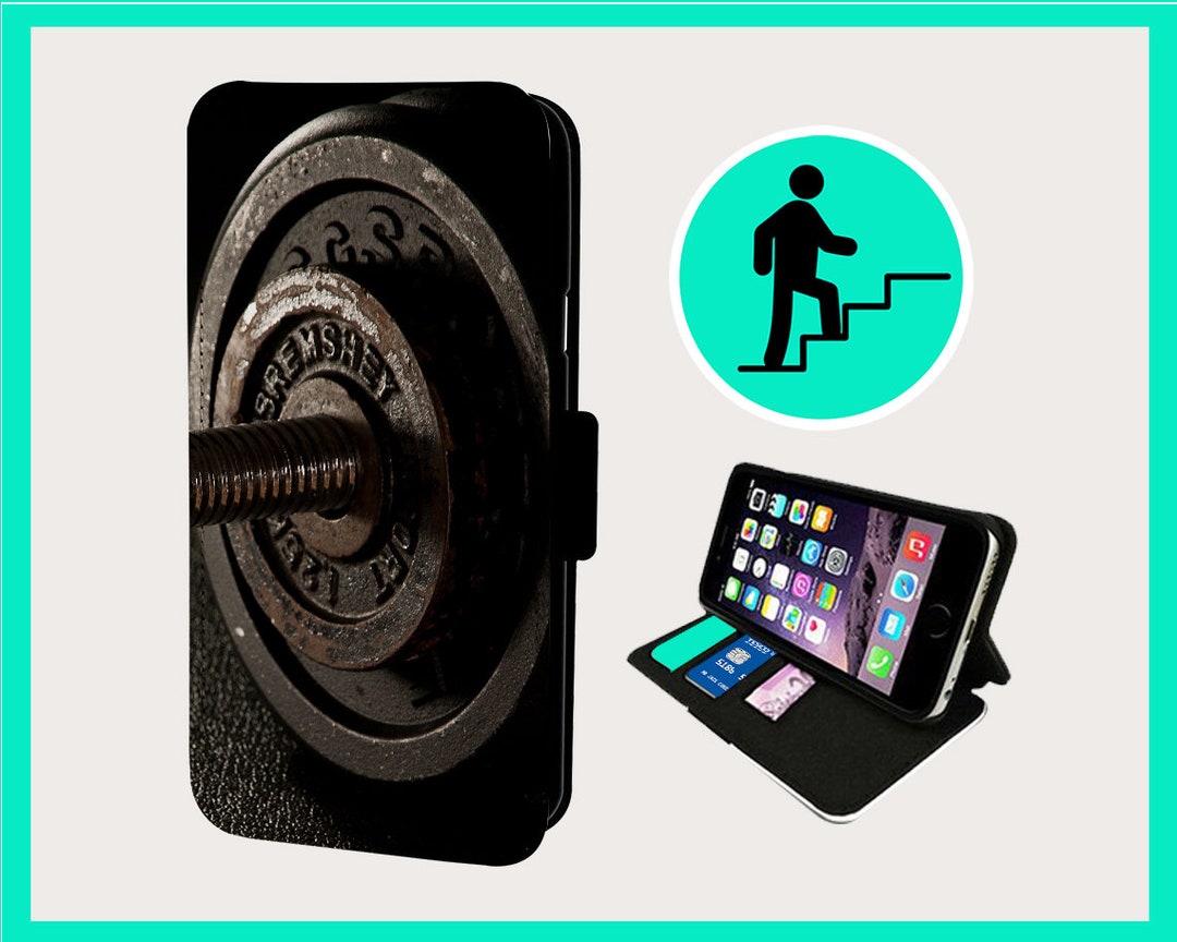 GYM WEIGHTS MOTIVATION - Flip Phone Case Iphone/samsung Vegan Faux ...