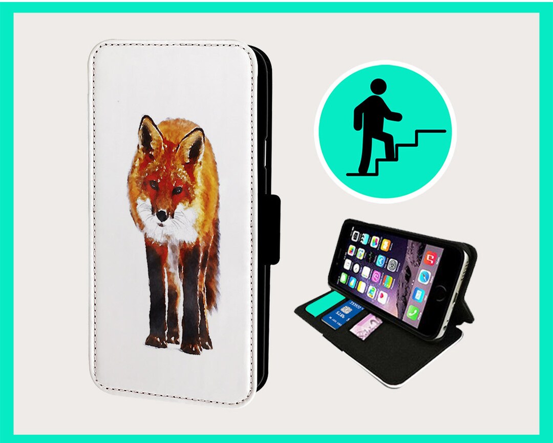FOX CLEVER INTELLIGENT - Flip Phone Case Iphone/samsung Vegan Faux ...