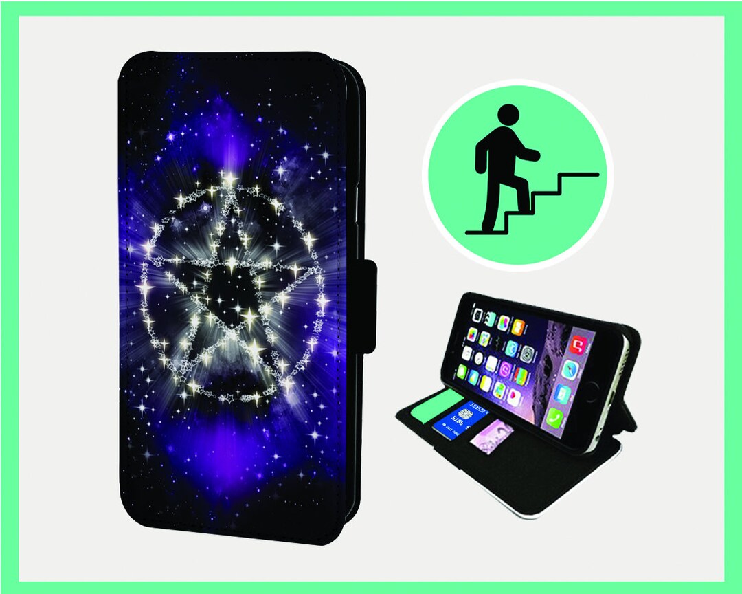 PENTAGRAM WITCHES STAR - Flip Phone Case Iphone/samsung Vegan Faux ...
