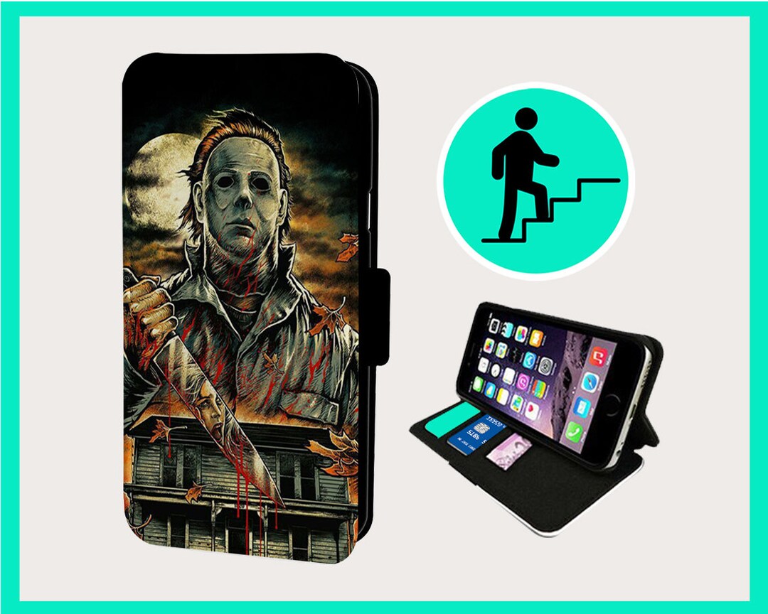CREEPY HORROR MURDER - Flip Phone Case Iphone/samsung Vegan Faux ...