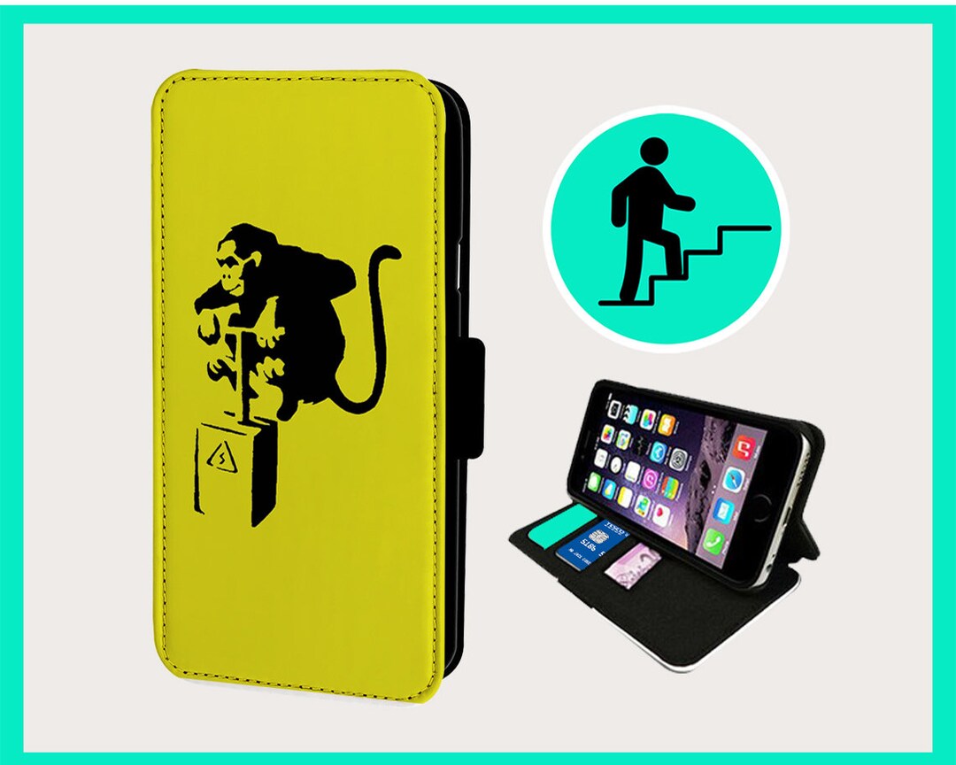 APE BOMB BANKSY Art - Flip Phone Case Iphone/samsung Vegan Faux Leather ...