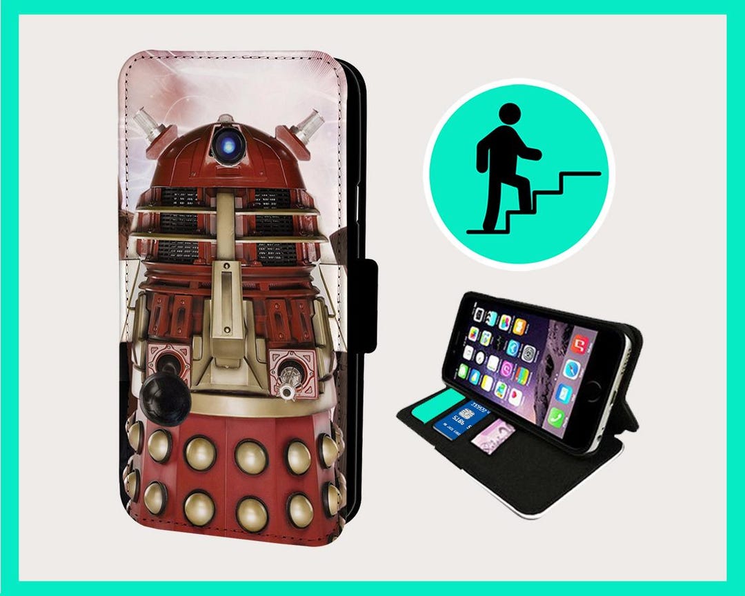 DALEK ROBOT Flip Phone Case Iphone/samsung Vegan Faux Leather - Etsy