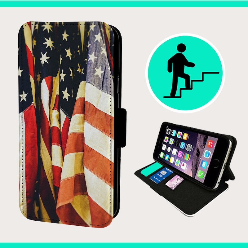 Usa Flag Design Wallet - Etsy UK