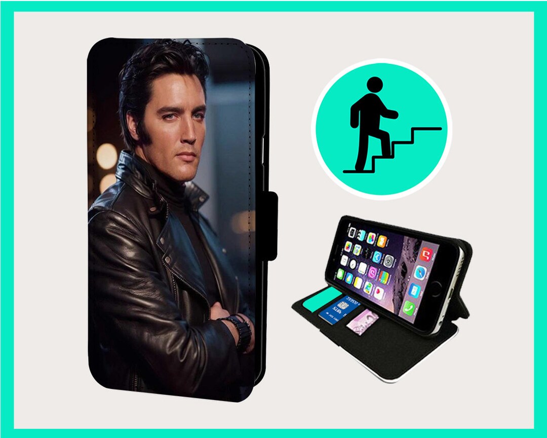 ELVIS HUNKY ICON - Flip Phone Case Iphone/samsung Vegan Faux Leather - Etsy