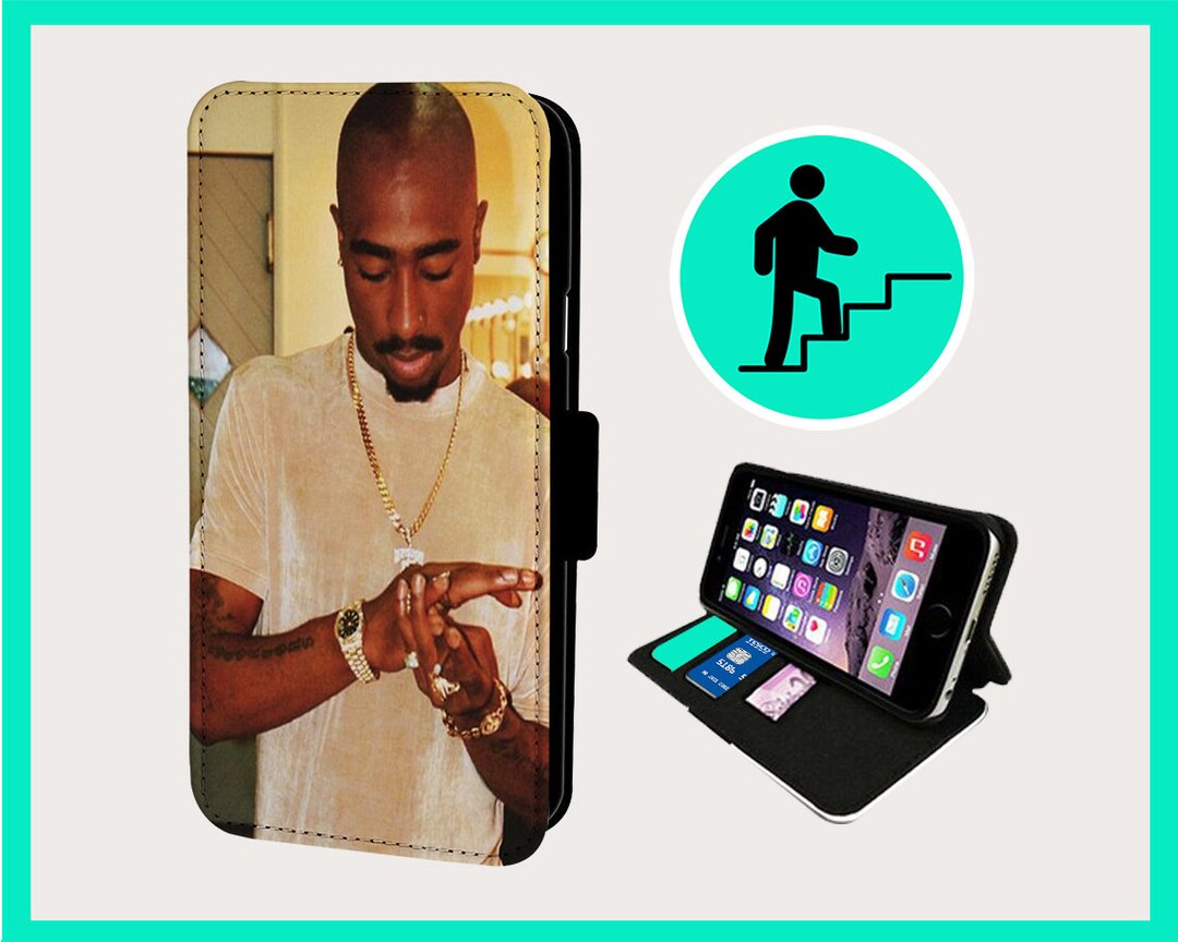 TUPAC RAPPER HONEST Flip Phone Case Iphone/samsung Vegan Faux Leather ...