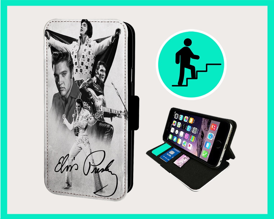 ELVIS AUTOGRAPH ART - Flip Phone Case Iphone/samsung Vegan Faux Leather ...