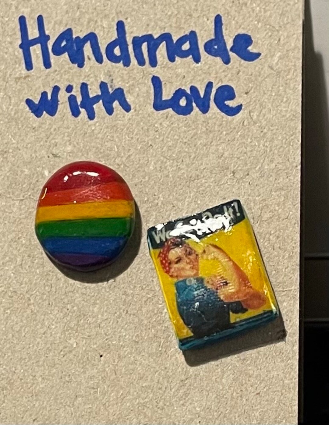 LGBTQ+ Gay Pride Flag Rainbow Clay Pin - Ton Pin - Etsy