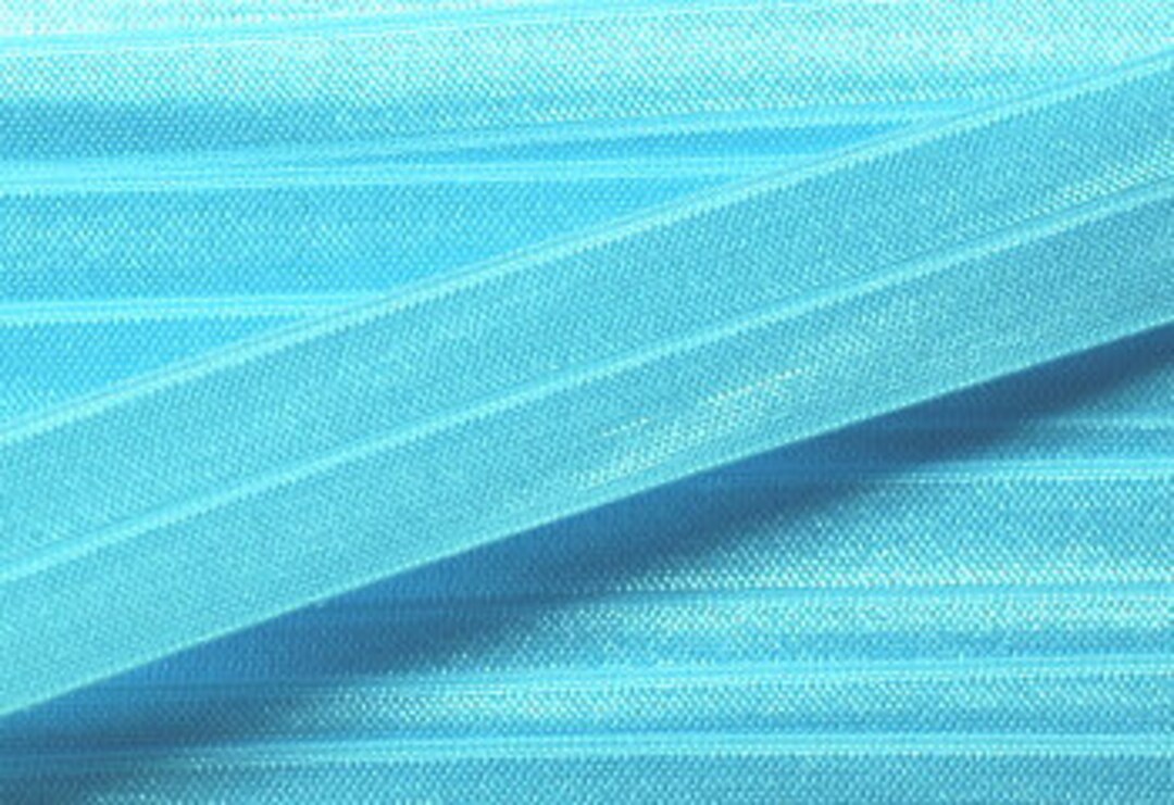 Folding Elastic Light Blue 20 Mm Sold by the Meter Haberdashery Elastic ...