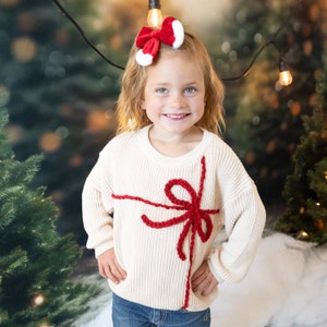 Present Sweater Christmas Gift Sweater Hand Embroidered Christmas ...