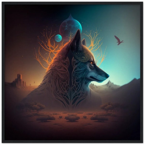 Surreal Wolf Art - Etsy