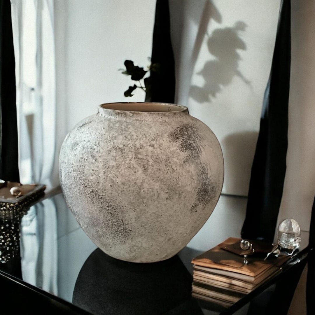 Small Vase, Handmade Vase, White Vase, Gray Vase, Ceramic Vase, Winter ...