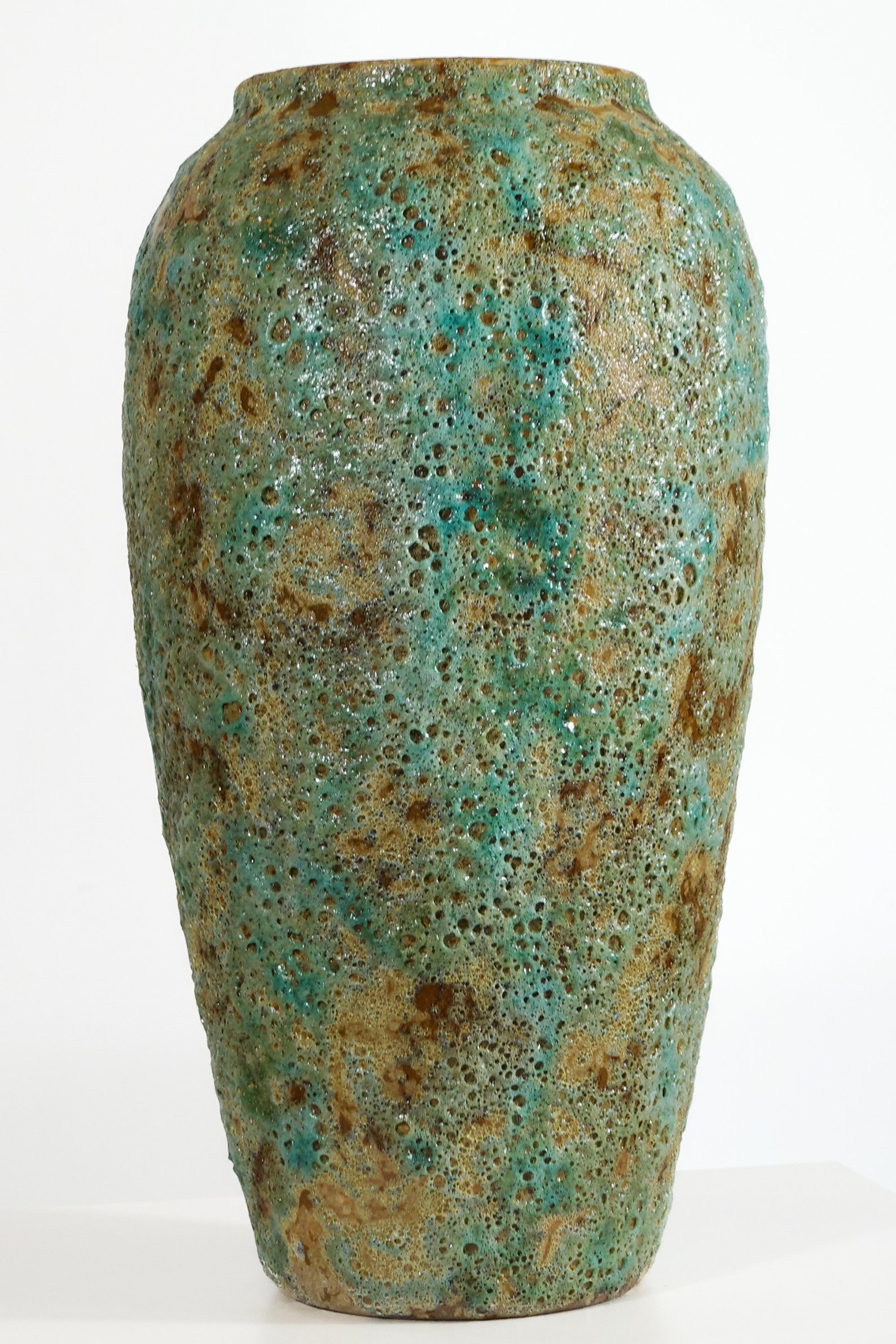 Tall Vase, Green Vase, Textured Vase, Handmade Vase, Ceramic Vase ...