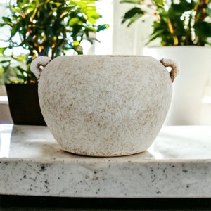 Vessel White Vase, Beige Vase, Tan Vase, Artisan Vase, Handmade Vase ...