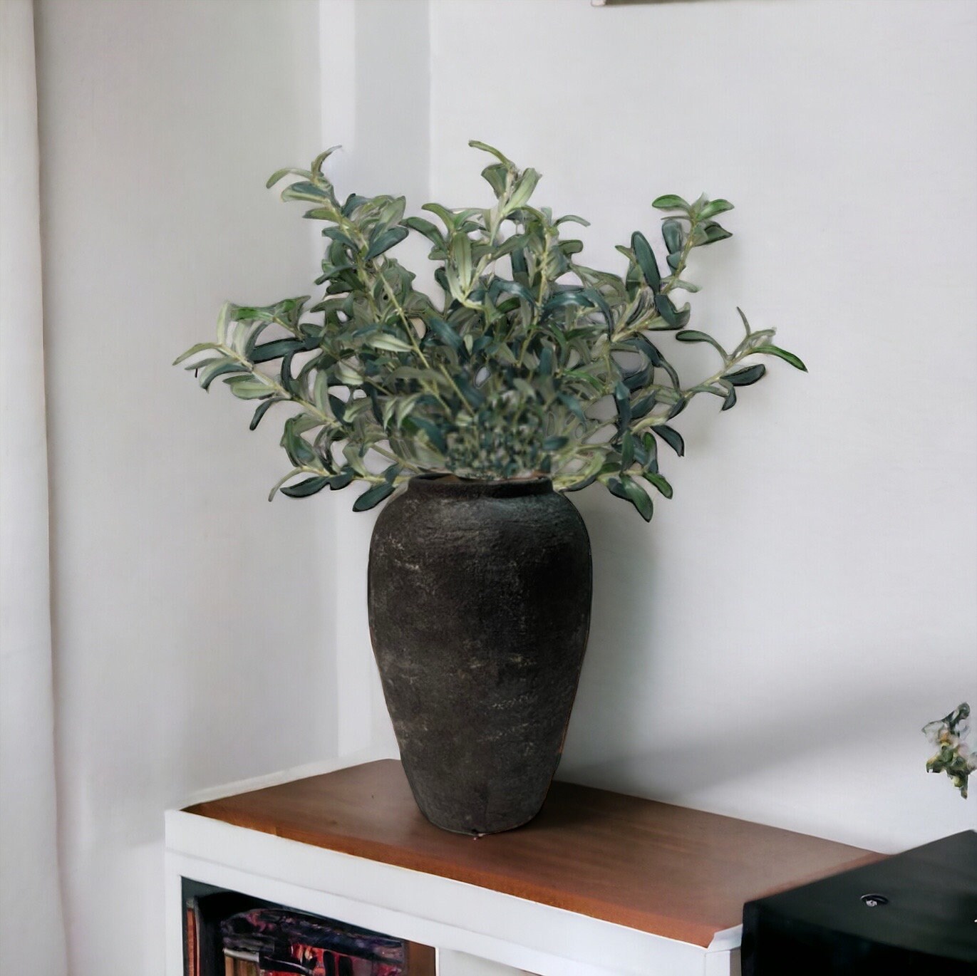 Black Distress Aged Texture Tall Vase, Handmade, Ceramic Vase. - Etsy