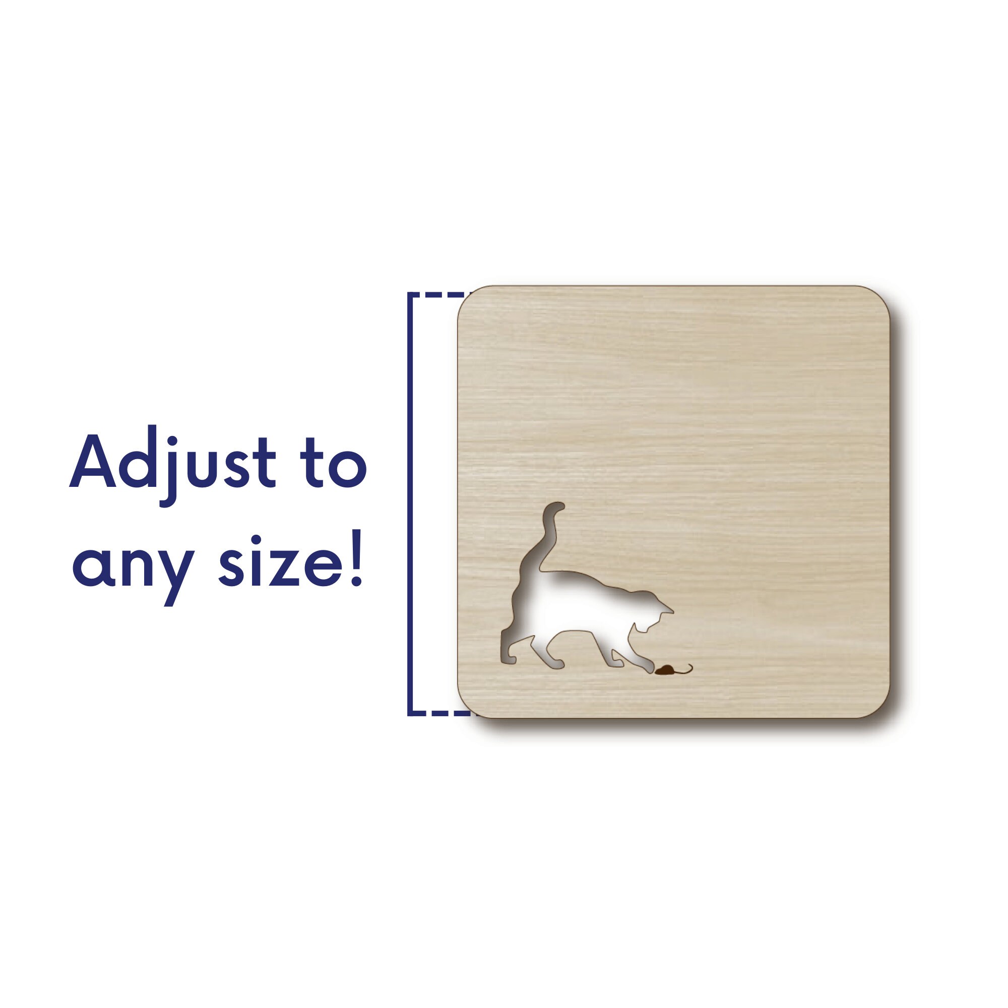 Cat Coaster Svg File, Drink Coaster Svg, Laser Cut Coaster Files ...