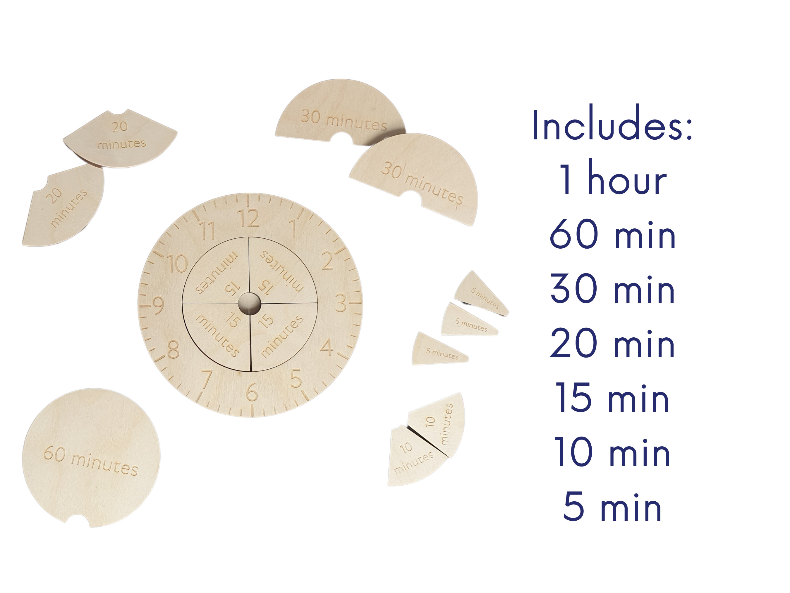 Wooden Learning Clock for Kids, Laser Cut Toy Files, Laser File ...