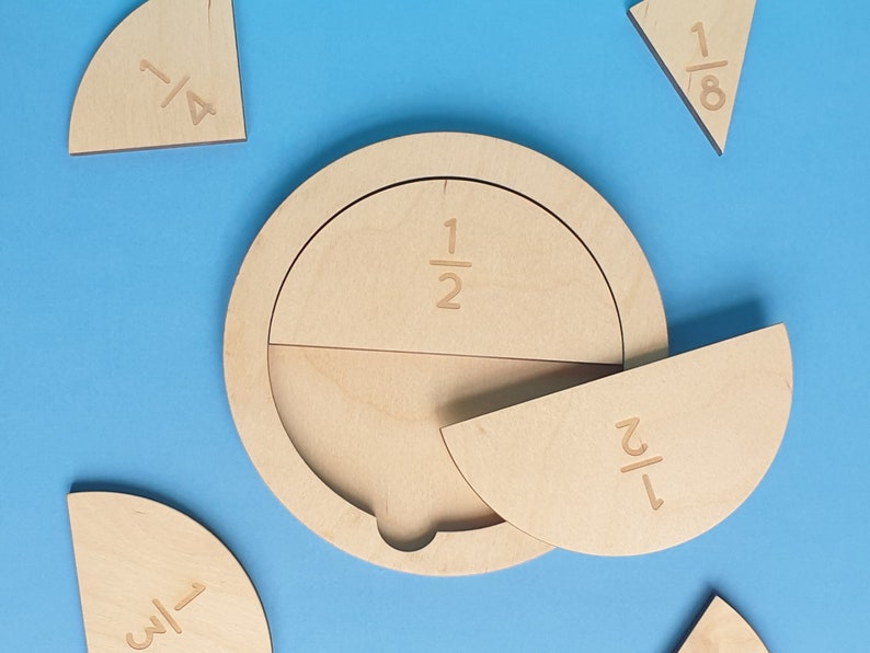 Fraction Circle Svg Fractions Svg Laser Cut Toy Files Laser - Etsy ...