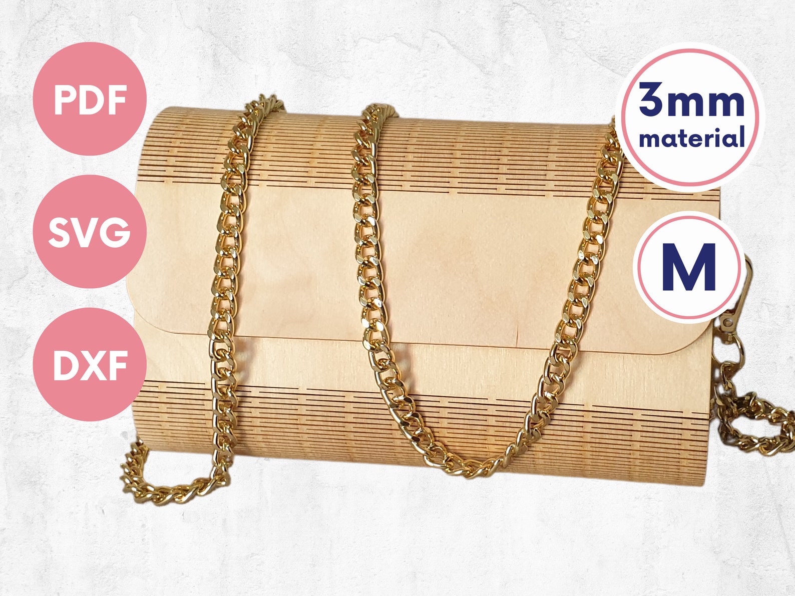 Laser Cut Hand Bag for Straps, Laser Cut Handbag Dxf, Wooden Purse ...