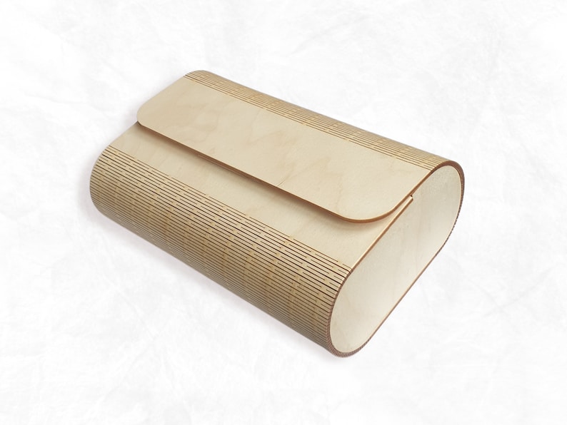 Wooden Purse Laser File, Living Hinge Svg, Wooden Bag Dxf, Laser Cut ...