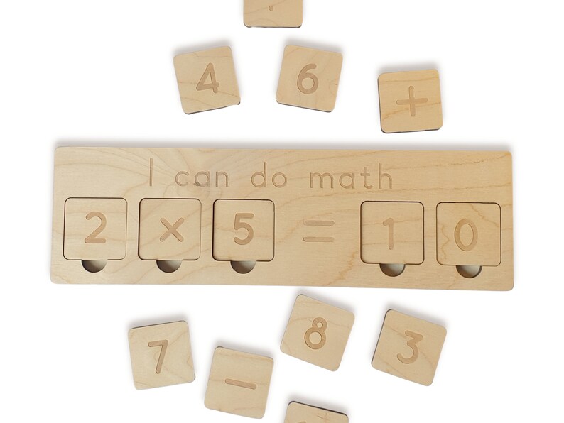Lasercut Montessori Toys Bundle, Wooden Learning Clock for Kids, Laser ...