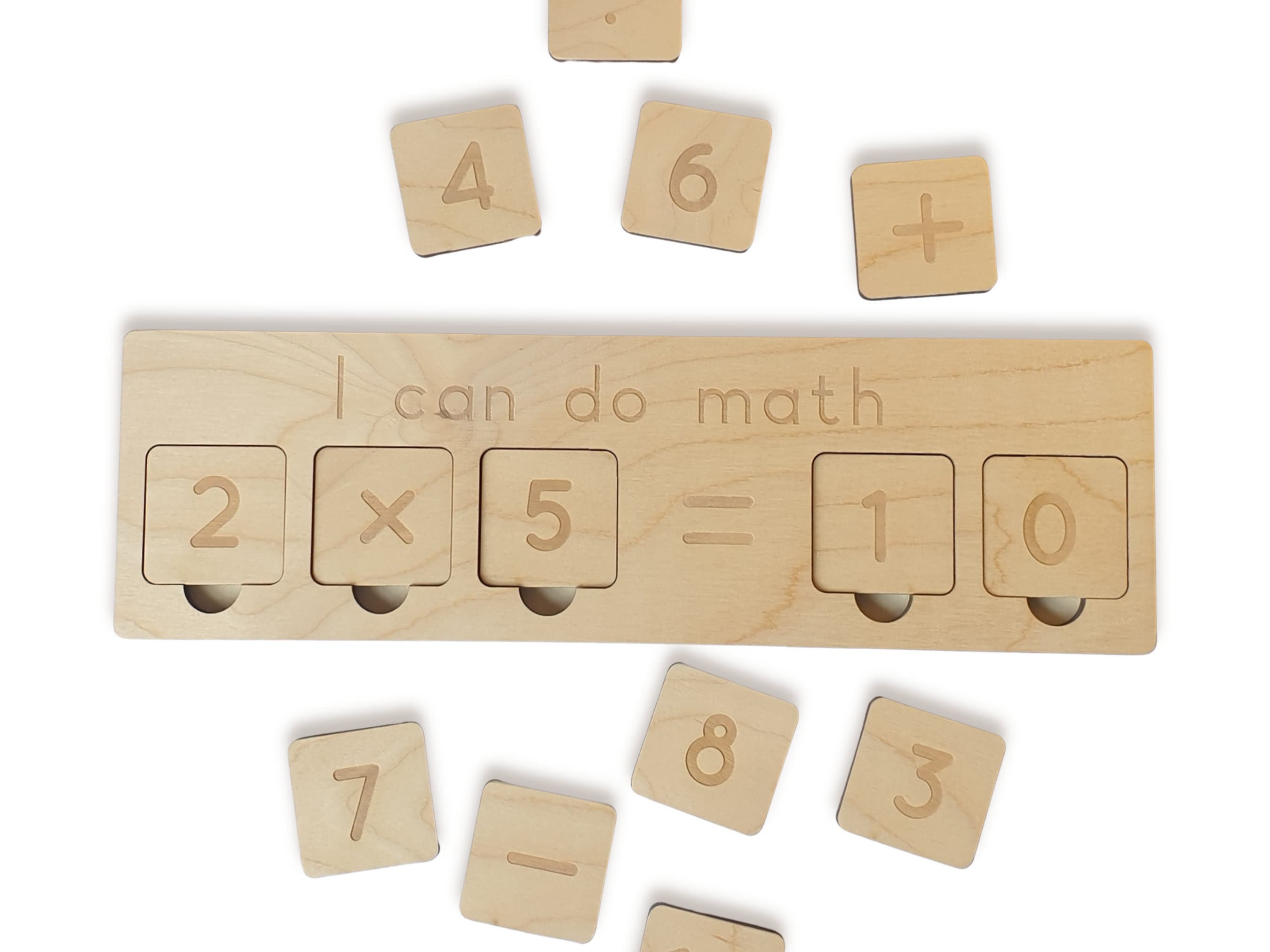 Lasercut Montessori Toys Bundle, Wooden Learning Clock for Kids, Laser ...