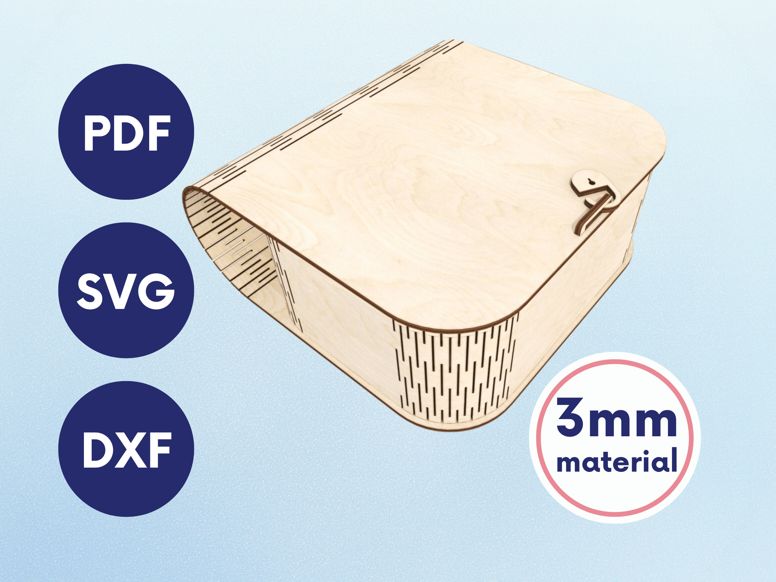 Laser Cut Book Box Svg Book Box File Laser Cut Box With Lid - Etsy ...