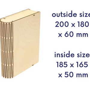 Laser Cut Book Box Svg, Book Box File, Laser Cut Box With Lid, Laser ...