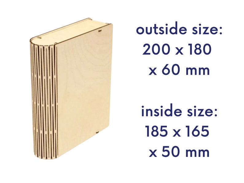 Laser Cut Book Box Svg, Book Box File, Laser Cut Box With Lid, Laser ...