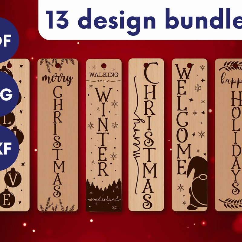 Christmas Bookmark - Etsy