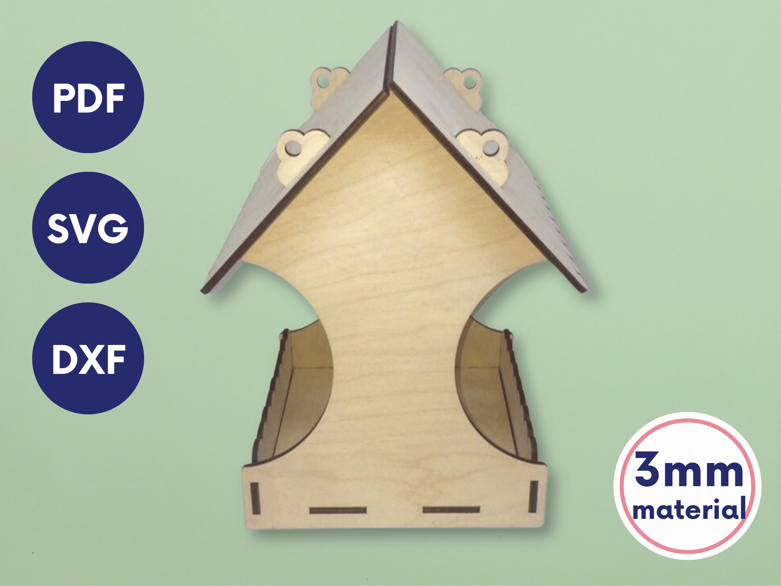 Bird Feeder Svg, Laser Cut Bird Feeder File, Laser Cut Bird House Laser ...