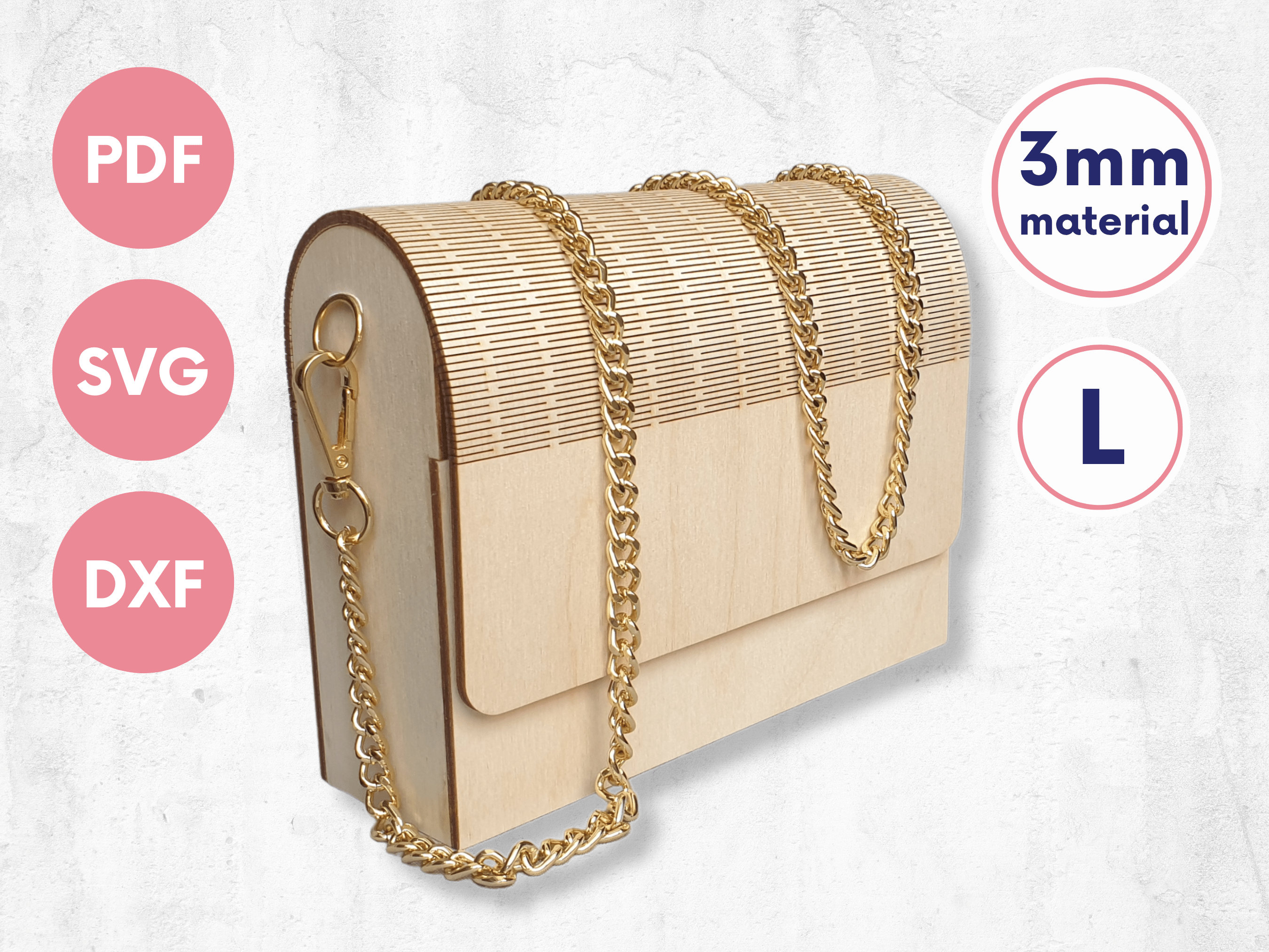 Laser Purse Svg, Purse Svg Laser File, Laser Cut Handbag, Wooden Purse ...