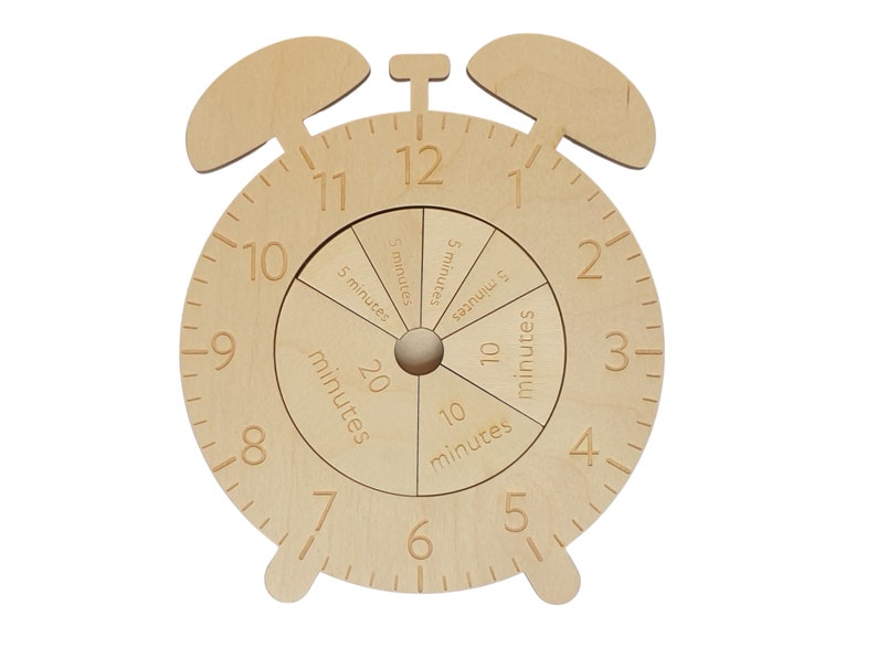 Wooden Learning Clock for Kids Laser Cut Toy Files Laser - Etsy